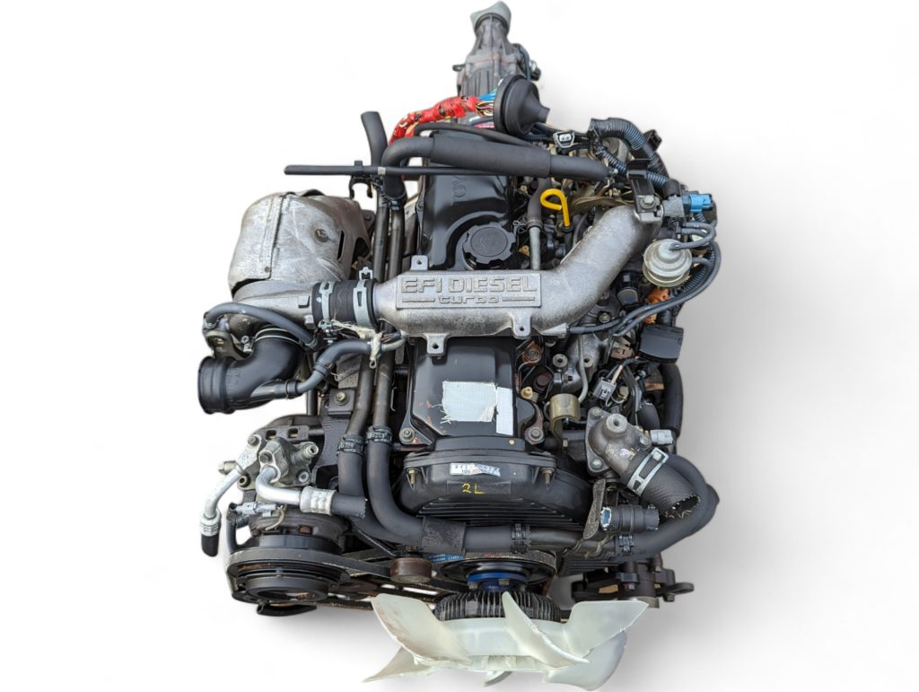 Toyota Crown Comfort LXS11 2.4L Turbo Diesel Engine Transmission JDM ...