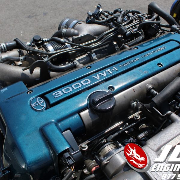 TOYOTA SUPRA TWIN TURBO VVTI ENGINE 6SPD TRANS LOOM ECU JDM 2JZGTE 2JZ ...